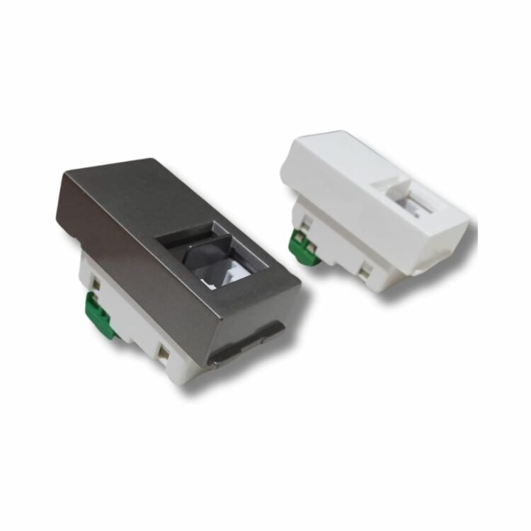 2 Line Jack RJ 11 1 Module With Shutter - Fuses and contactors
