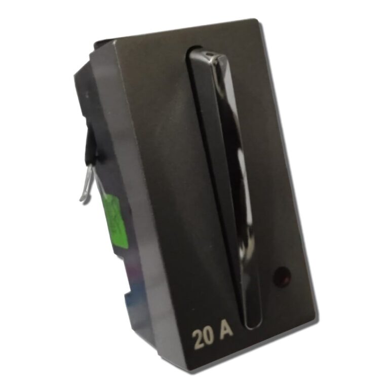 Slimz Graphite Grey 20A 1 Way Switch - Fuses and contactors