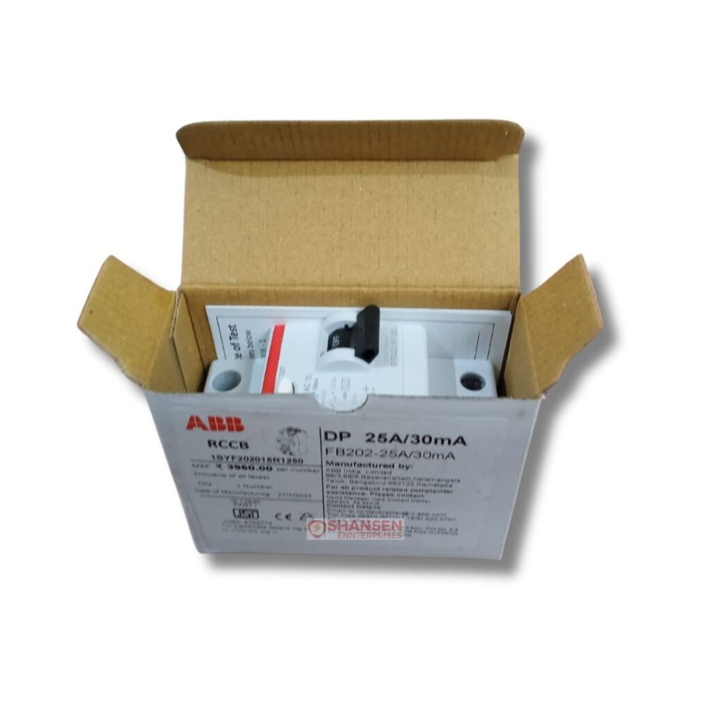FB202 AC-25/0.03 RCCB - Fuses and contactors