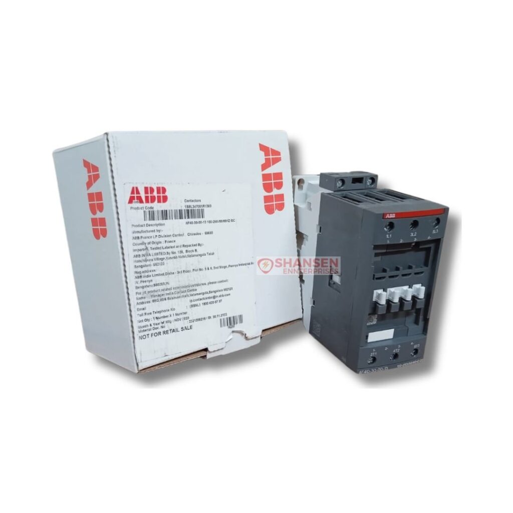 ABB Brand AF40-30-00-13 100-250V50/60HZ-DC Contactor – Shansen Ennterprises