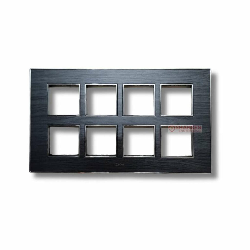 Lisha Black Oak 16 Module Cover Plate - Fuses and contactors