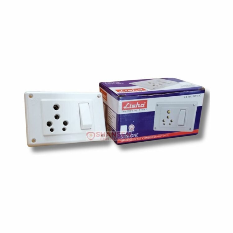 Lisha 3 In One Switch and Socket - Fuses and contactors