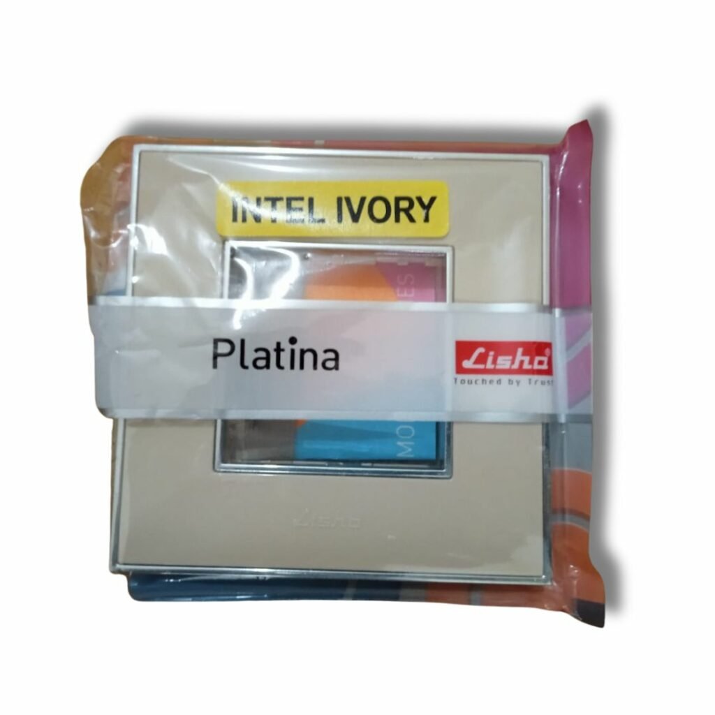 Lisha Ivory Color 2 Module Cover Plate - Fuses and contactors
