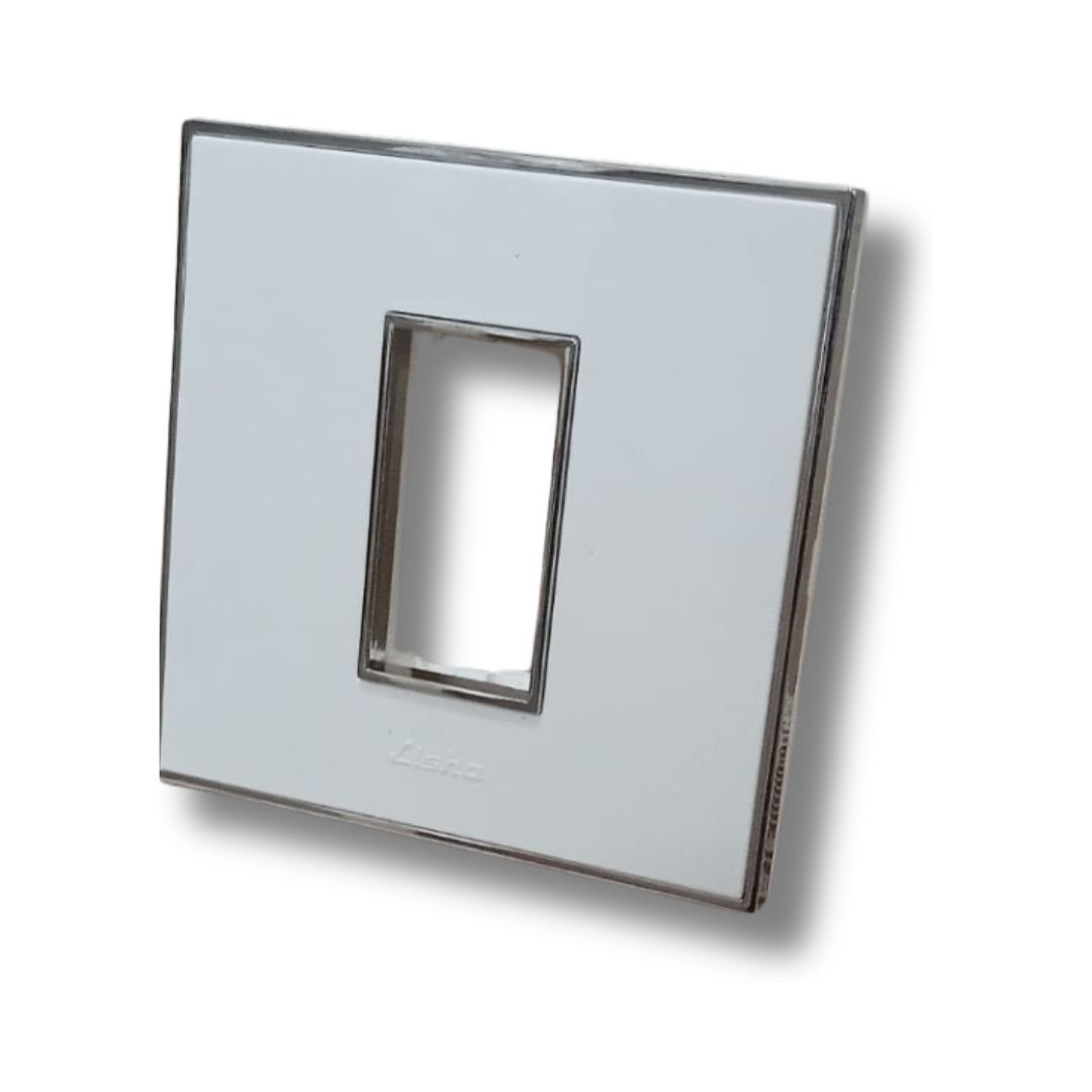 Lisha Pure Glossy 1 Module Cover Plate - Electrical Fuses & Contactors