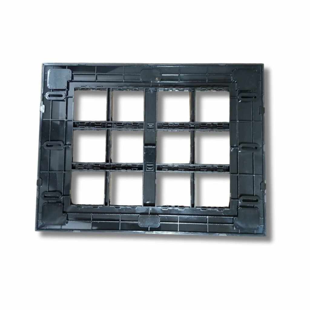 Lisha Graphite 24 Module Cover Plate - Fuses and contactors