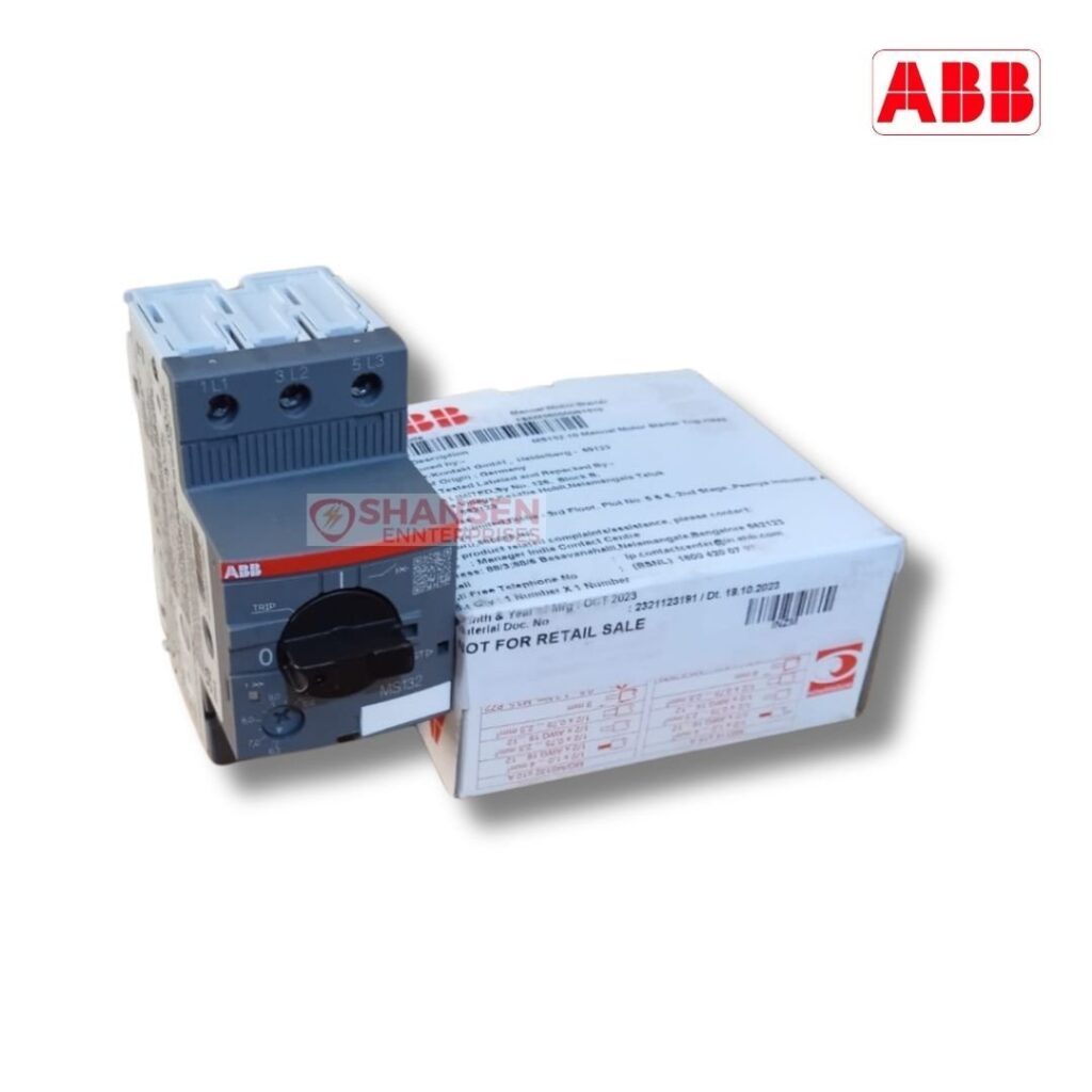 ABB MS132-10 Manual Motor Starter - Shansen Enterprises