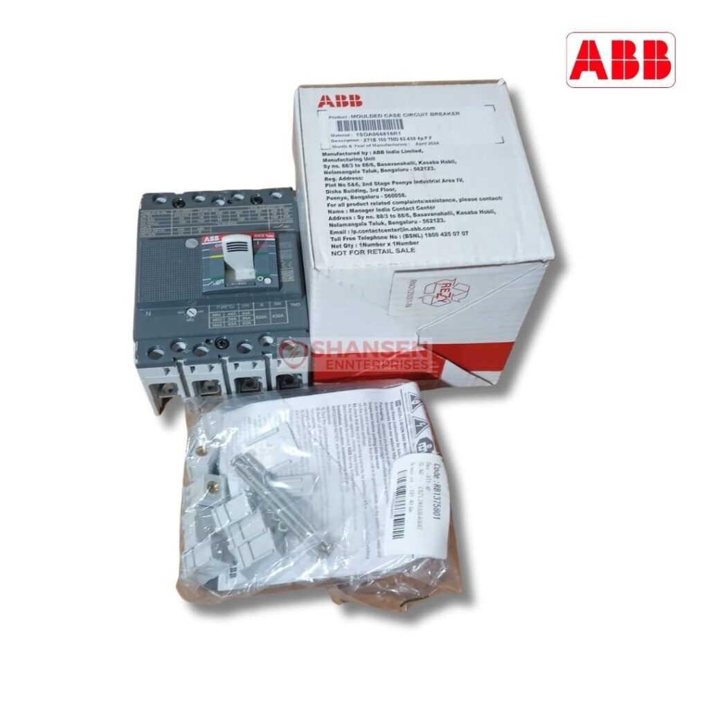 ABB XT1B 160 TMD 63-630 4p F F - Fuses and contactors