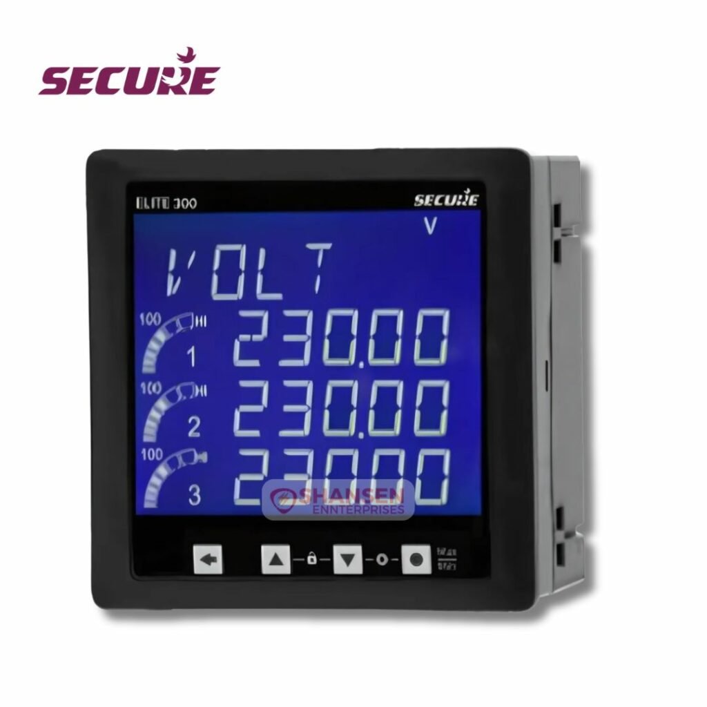 SECURE Elite 307-2 Digital Panel Meter - Fuses and contactors