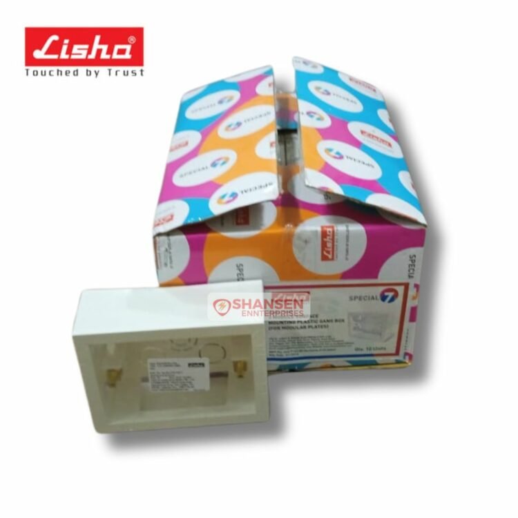 Lisha 3 Module Plastic Gang Box - Fuses and contactors