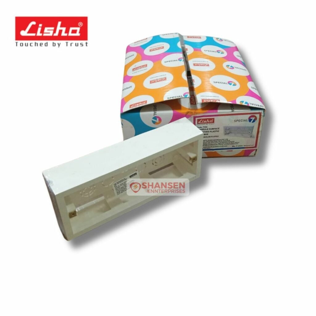 Lisha 6 Module Plastic Gang Box - Fuses and contactors