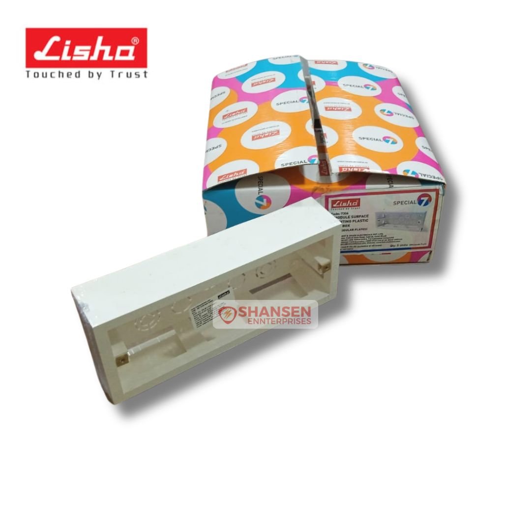 Lisha 6 Module Plastic Gang Box - Fuses and contactors