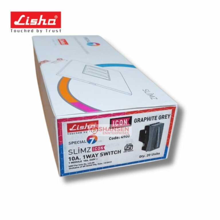 Lisha 1 Module 10A 1 Way Switch - Electrical Fuses & Contactors