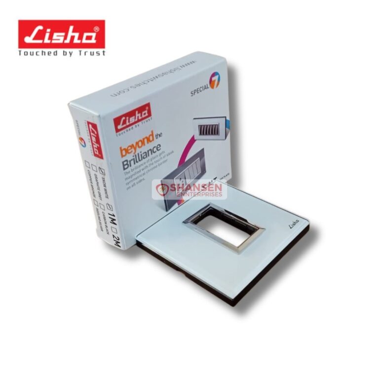 Lisha TiNT 1 Module Glass Cover Plate - Fuses and contactors