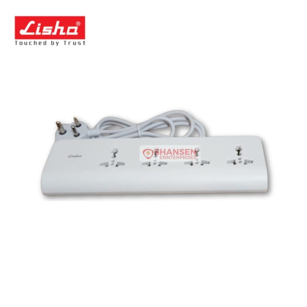 Lisha Power Strip 4 sockets 4 switches - Fuses and contactors