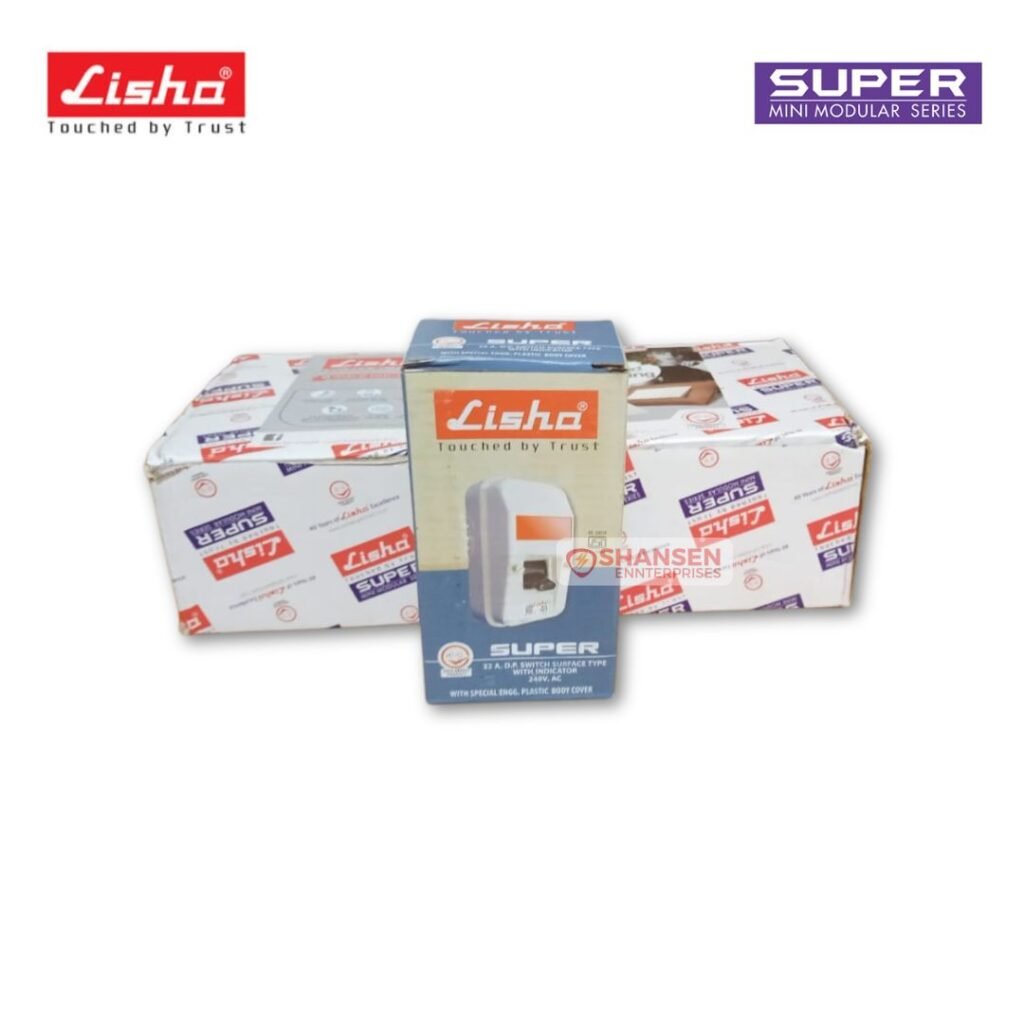 Lisha 32A Surface D.P Switch - Fuses and contactors