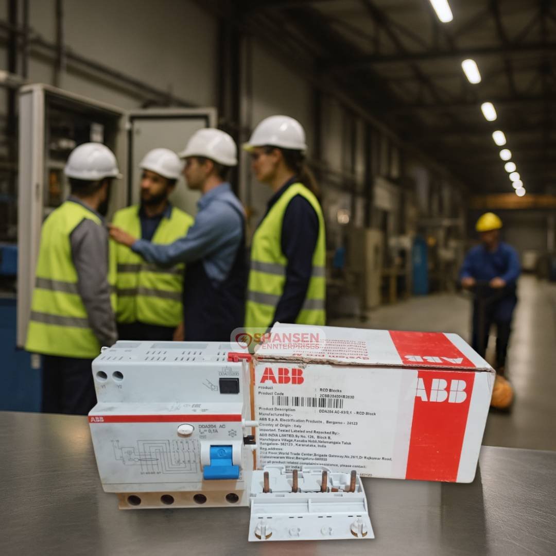 ABB DDA204 AC-63/0.1 RCD Block - Fuses and contactors