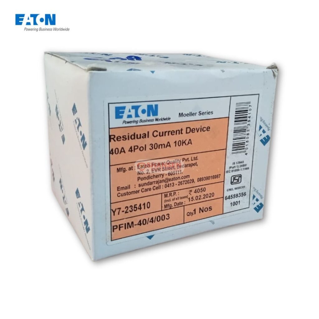 Eaton Moeller xPole PFIM series RCCB - Fuses and contactors