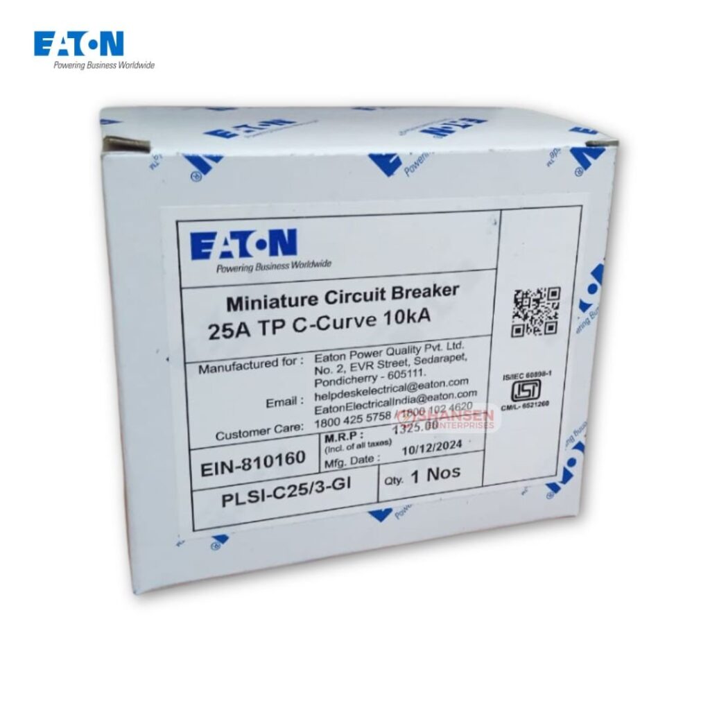 Eaton PLSI-C25/3-GI triple-pole MCB - Fuses and contactors