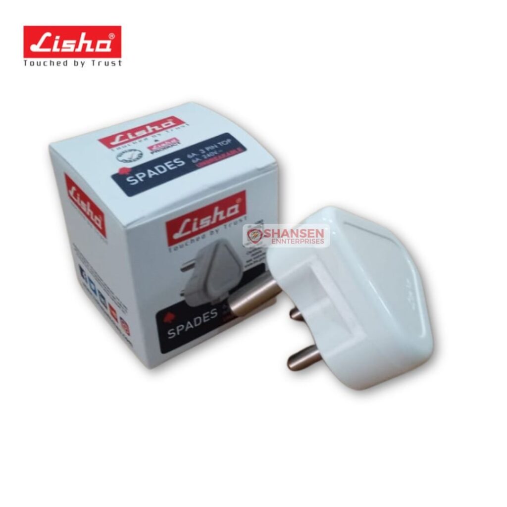 Lisha 3 Pin Plug Top Spades - Electrical Fuses & Contactors